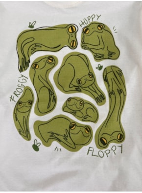 Ecobag Floppy Hoppy Froggy - HIPPIE ARTESANATOS