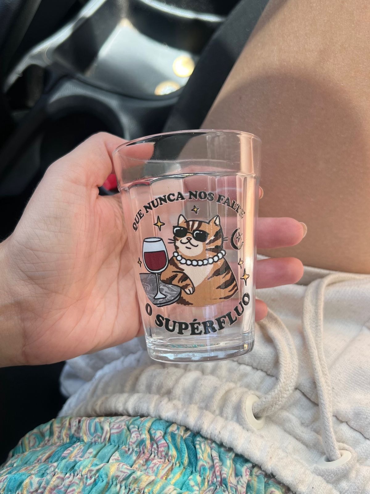 Copo Gato Supérfluo - Vidro 190ml
