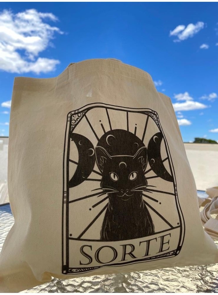 Ecobag Gato Preto dá Sorte